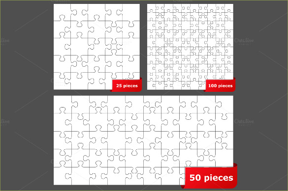 Puzzle Template, Blank Puzzle Template