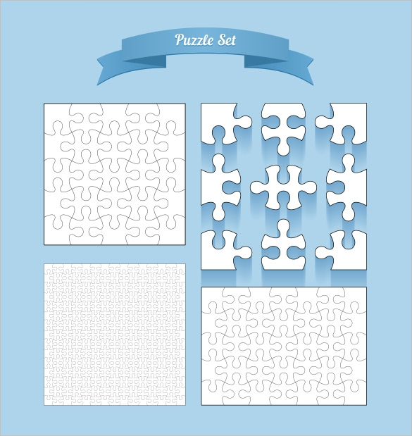 Puzzle Template, Blank Puzzle Template