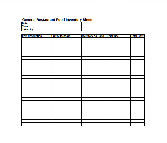 Inventory Spreadsheet Template - 50+ Free Word, Excel Documents ...
