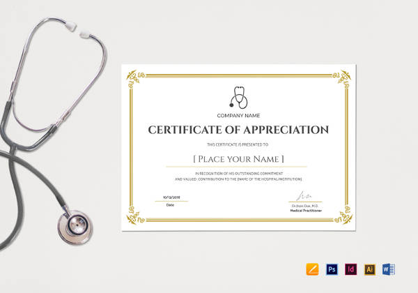 Hospital Medical Certificate Template- 12+ Word, PDF, PSD, EPS ...