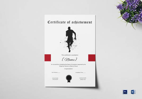Running Certificate Template - 7+ Word, PDF, AI, InDesign Documents ...
