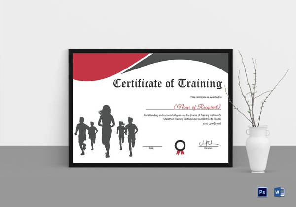 Running Certificate Template - 7+ Word, PDF, AI, InDesign Documents ...