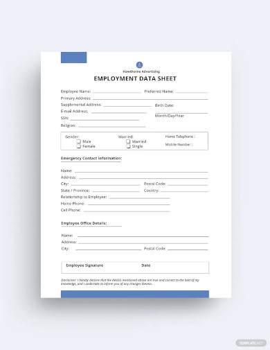 31+ Data Sheet Templates - Word, PDF, Google Docs, Apple Pages
