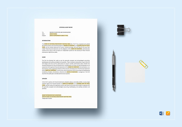 19+ Audit Memo Templates – Sample Word, Google Docs Format Download