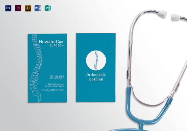 26+ Medical Business Card Templates - PSD, Publisher,Ms Word