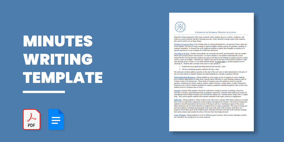 Minutes Writing Template - 9+ Free Word, PDF Documents Download