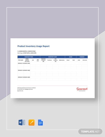 21+ Inventory Report Templates – Free Sample, Example, Format Download