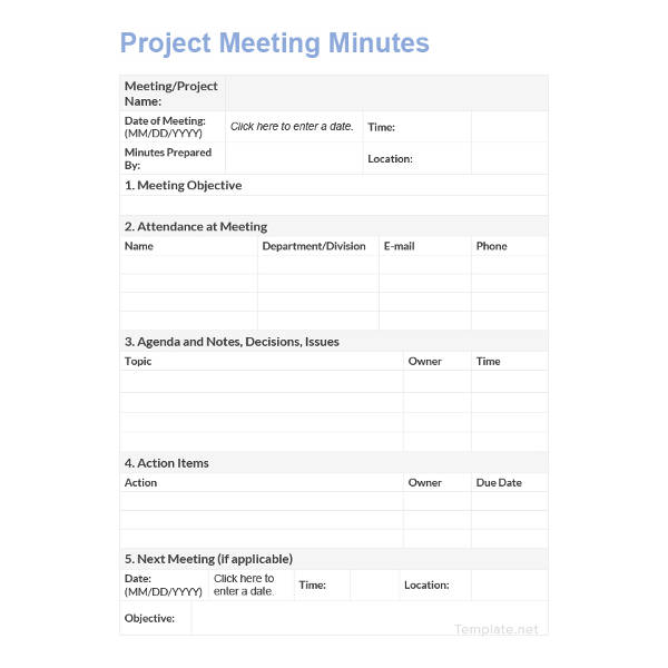29+ Minutes Writing Template - Free Sample, Example Format Download