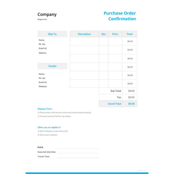21+ Order Confirmation Templates – Word, Docs