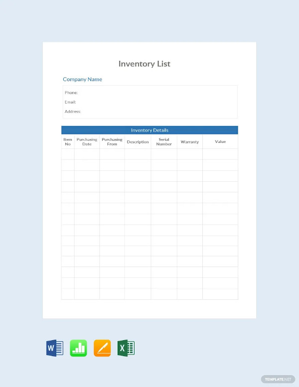 19+ Tool Inventory Templates – Free Sample, Example, Format Download