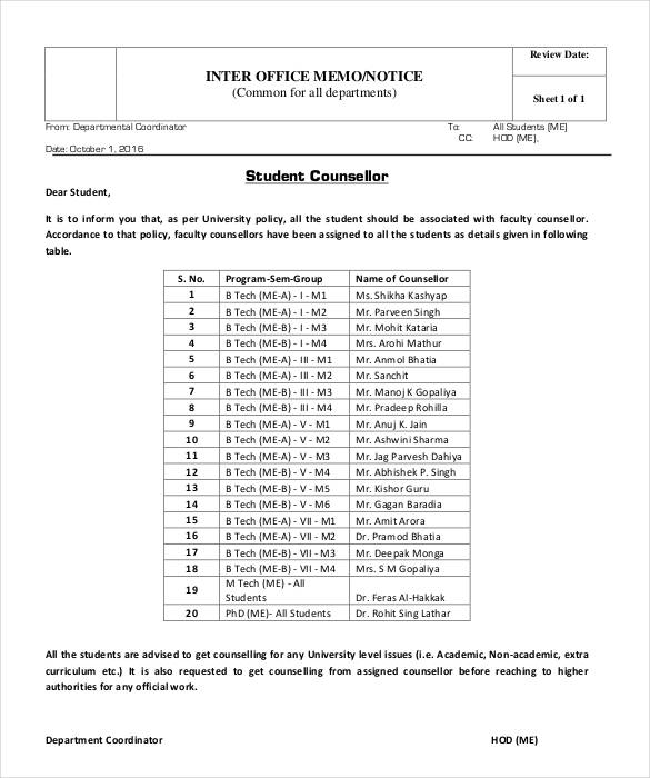 23+ Interoffice Memo Templates - Word, Google Docs, Apple Pages