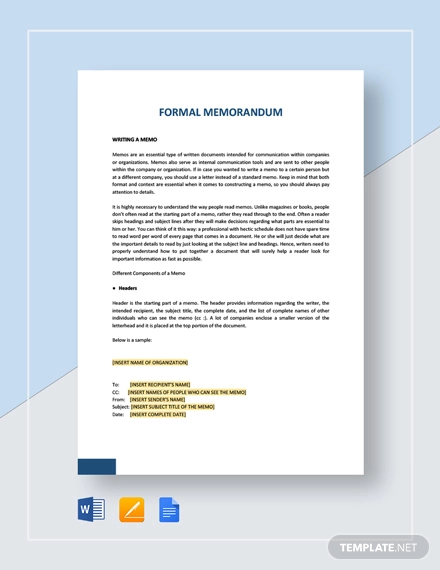 Memorandum Format - 21+ Free Word, PDF Documents Download