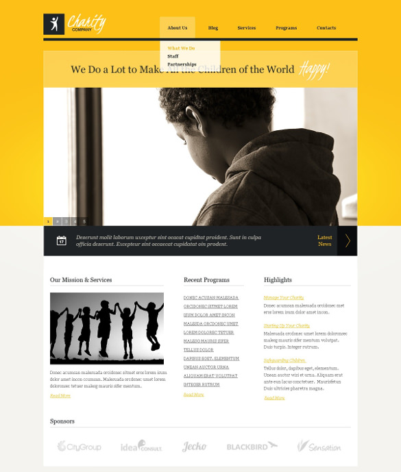 18+ Charity Blog Themes & Templates