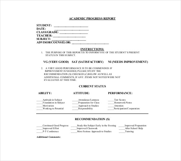 Progress Report Template - 32+ Free Word, PDF, Google Docs, Apple Pages ...