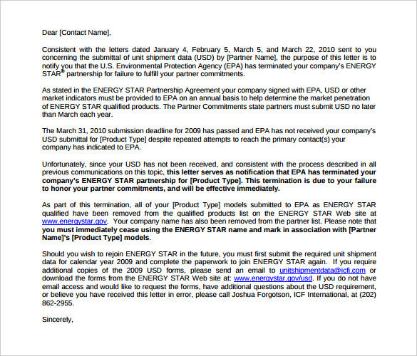 11+Partnership Termination Letters - Word, PDF Documents Download!