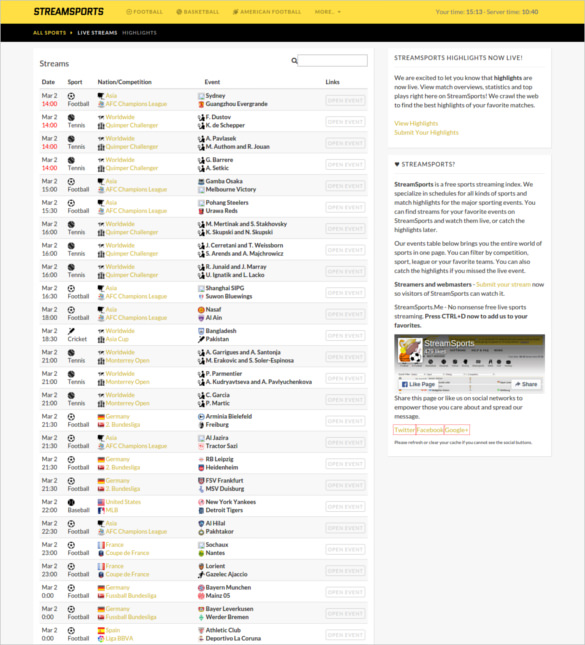 19+ Top Websites to Watch Live Sports