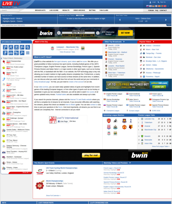 19+ Top Websites to Watch Live Sports