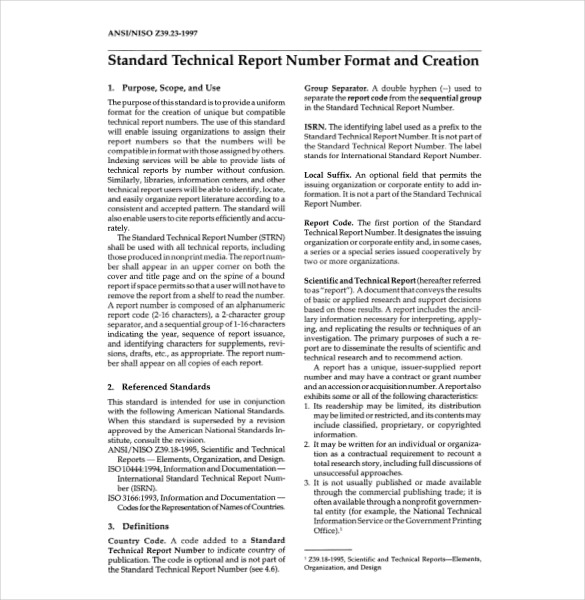 Free 10+ Technical Report Templates, Docs, PDF, Word