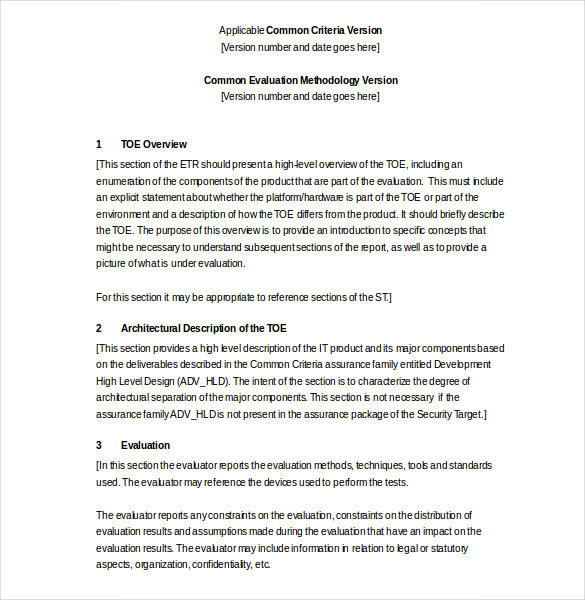 14 Technical Report Templates Docs PDF Word