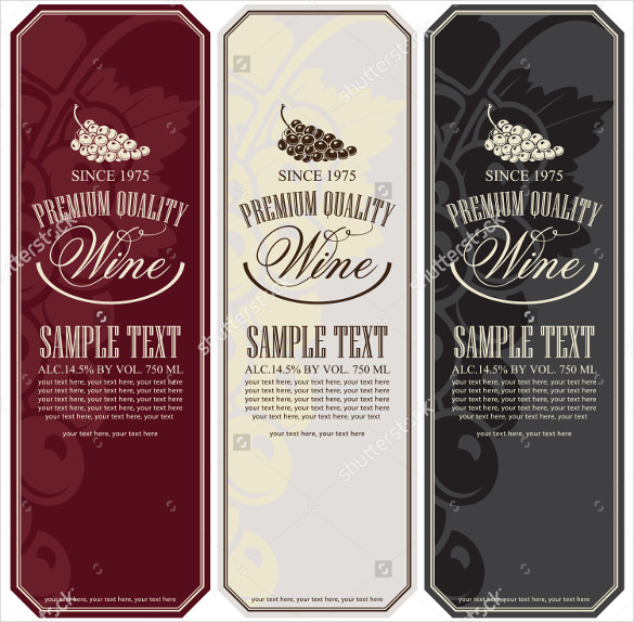 37 Wine Label Templates Free Sample Example Format Download Free 