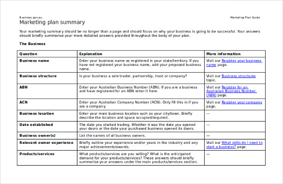 Marketing Strategy Templates 20 PDF Word Format Downloads 