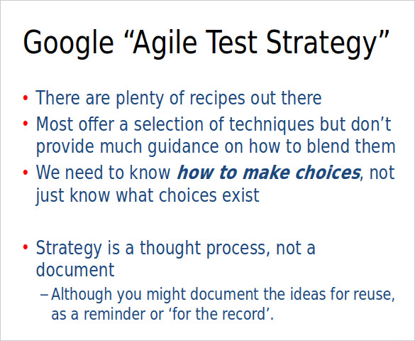 Test Strategy Template 11 Word PDF PPT Documents Download