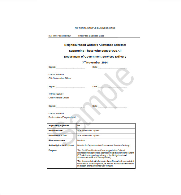 18+ Business Case Templates - PDF, DOC