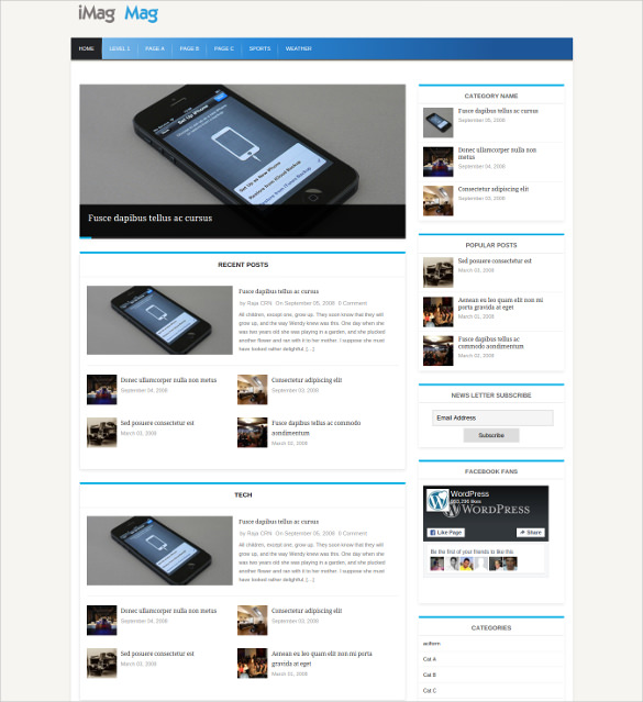 23+ News Blog Themes & Templates | Free & Premium Templates