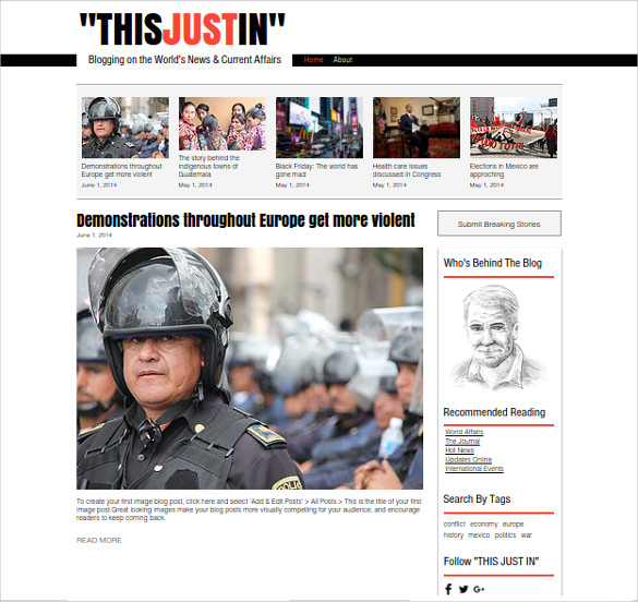 23+ News Blog Themes & Templates | Free & Premium Templates