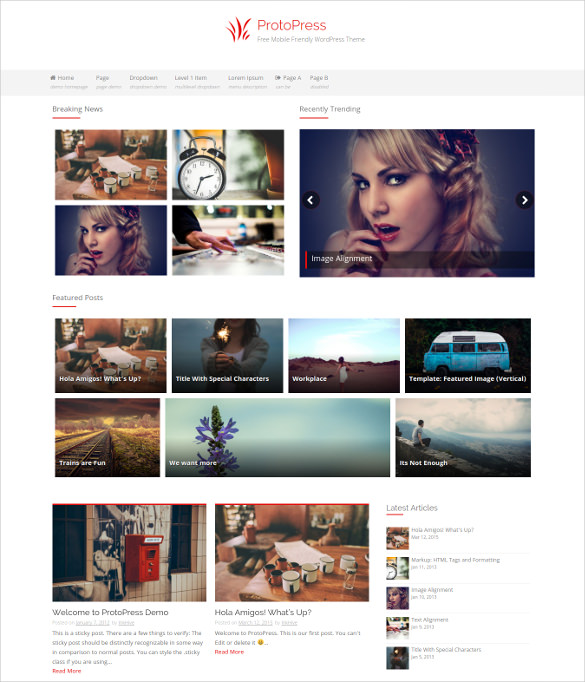 23+ News Blog Themes & Templates
