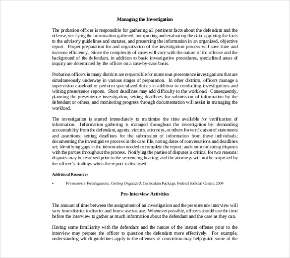 29+ Investigation Report Templates - Docs, PDF, Word, Pages