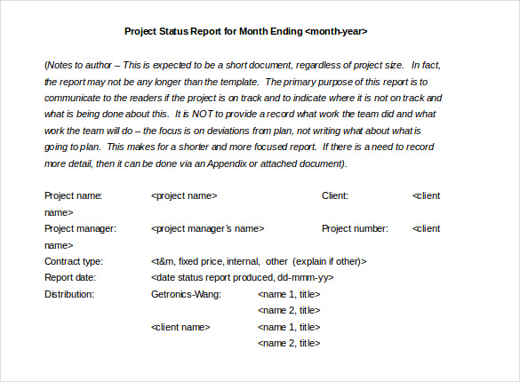 34 Sample Monthly Report Templates Word PDF Free Premium Templates