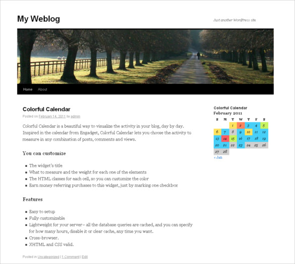 25+ HTML Calendar Templates - HTML, PSD, CSS