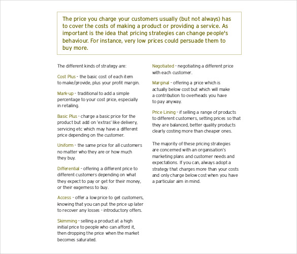 12+ Sales Strategy Templates - DOC, PDF