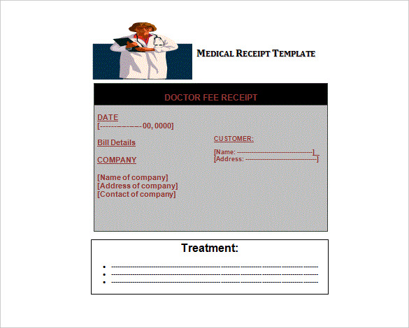 20+ Medical Receipt Templates - Word, PDF, Google Docs