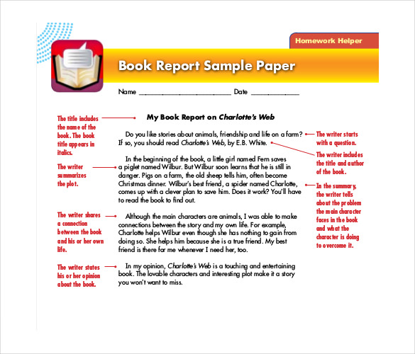 Book Report Template - 13+ Free Word, PDF Documents Download