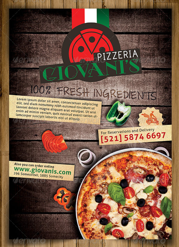 40 Pizza Flyers PSD AI Vector EPS Format Download