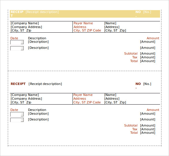 41+ Payment Receipt Templates - DOC, PDF