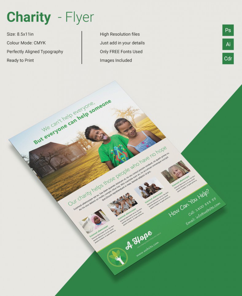 Stunning Charity Flyer Templates Word PSD AI EPS Vector