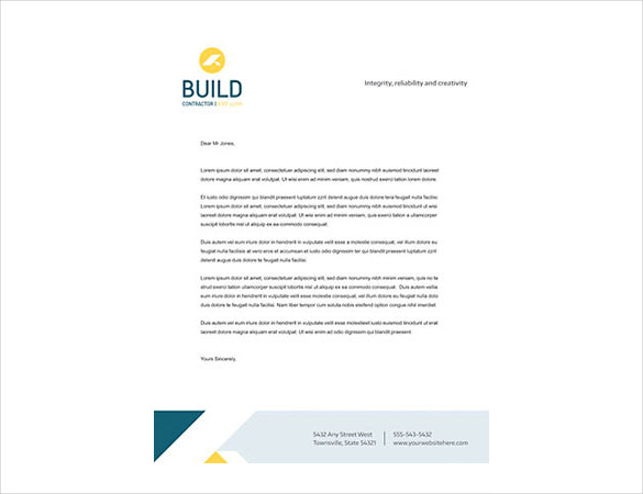 Construction Company Letterhead Template - 13+ Free Word, PDF ...