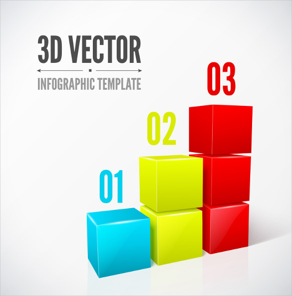 3D Cube Template - 16 + PSD, EPS Format Download
