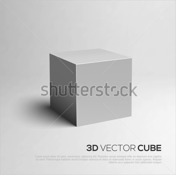 3D Cube Template - 16 + PSD, EPS Format Download