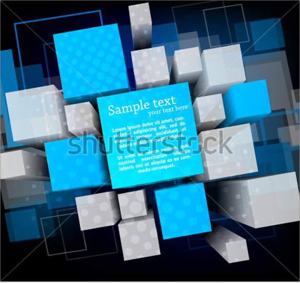 3D Cube Template - 16 + PSD, EPS Format Download