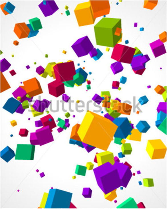 3D Cube Template - 16 + PSD, EPS Format Download
