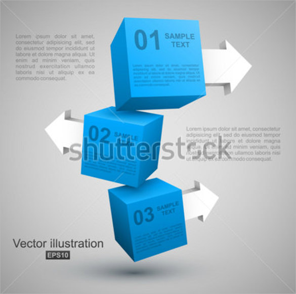 3D Cube Template - 16 + PSD, EPS Format Download