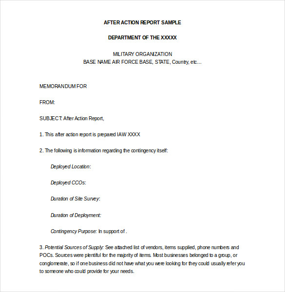 Police Internal Affairs Report Format