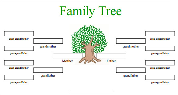 Family Tree Template Word Familie Hj rne