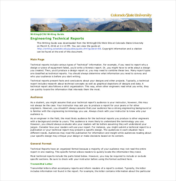 16+ Sample Technical Report Templates - Word, PDF, Google Docs, Apple Pages