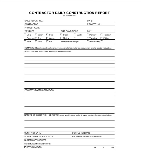 28+ Sample Daily Report Templates - Word, PDF, Apple Pages, Google Docs