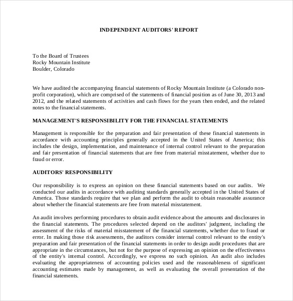 33+ Audit Report Templates - Sample PDF, Word Format Download